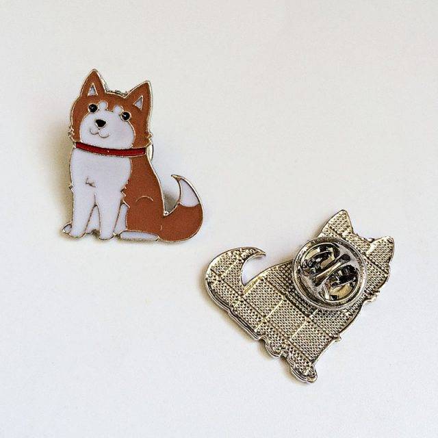 Cute Dog Enamel Pin